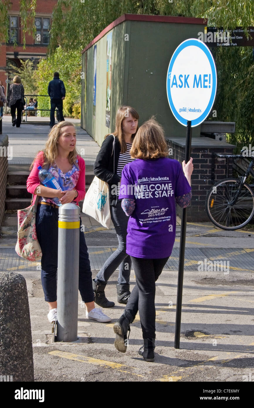 Student Helper at Birmingham University's Fresher's Week, Birmingham ...