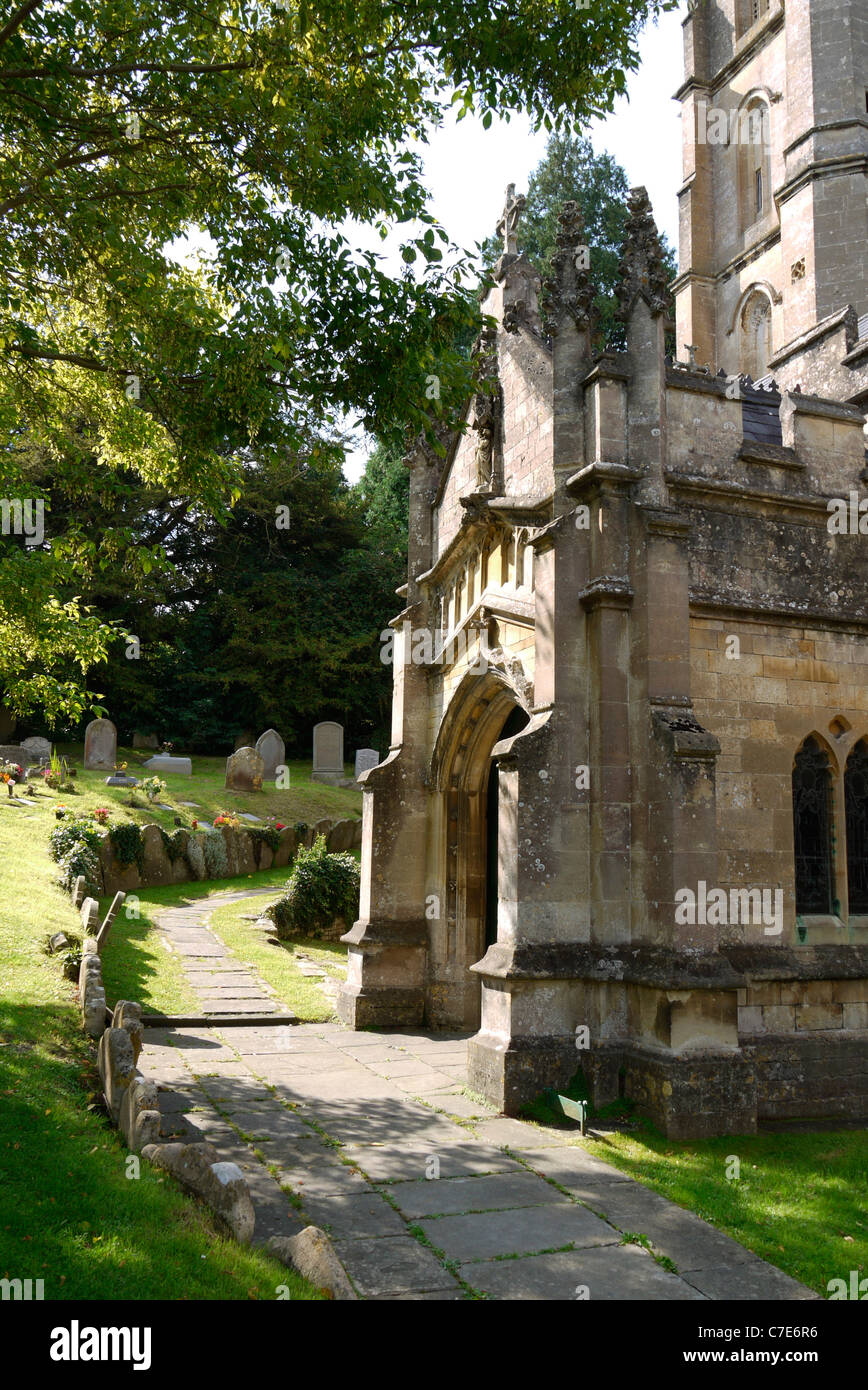 Entry porch at St John The Baptist church, North End, Batheaston, Bath ...