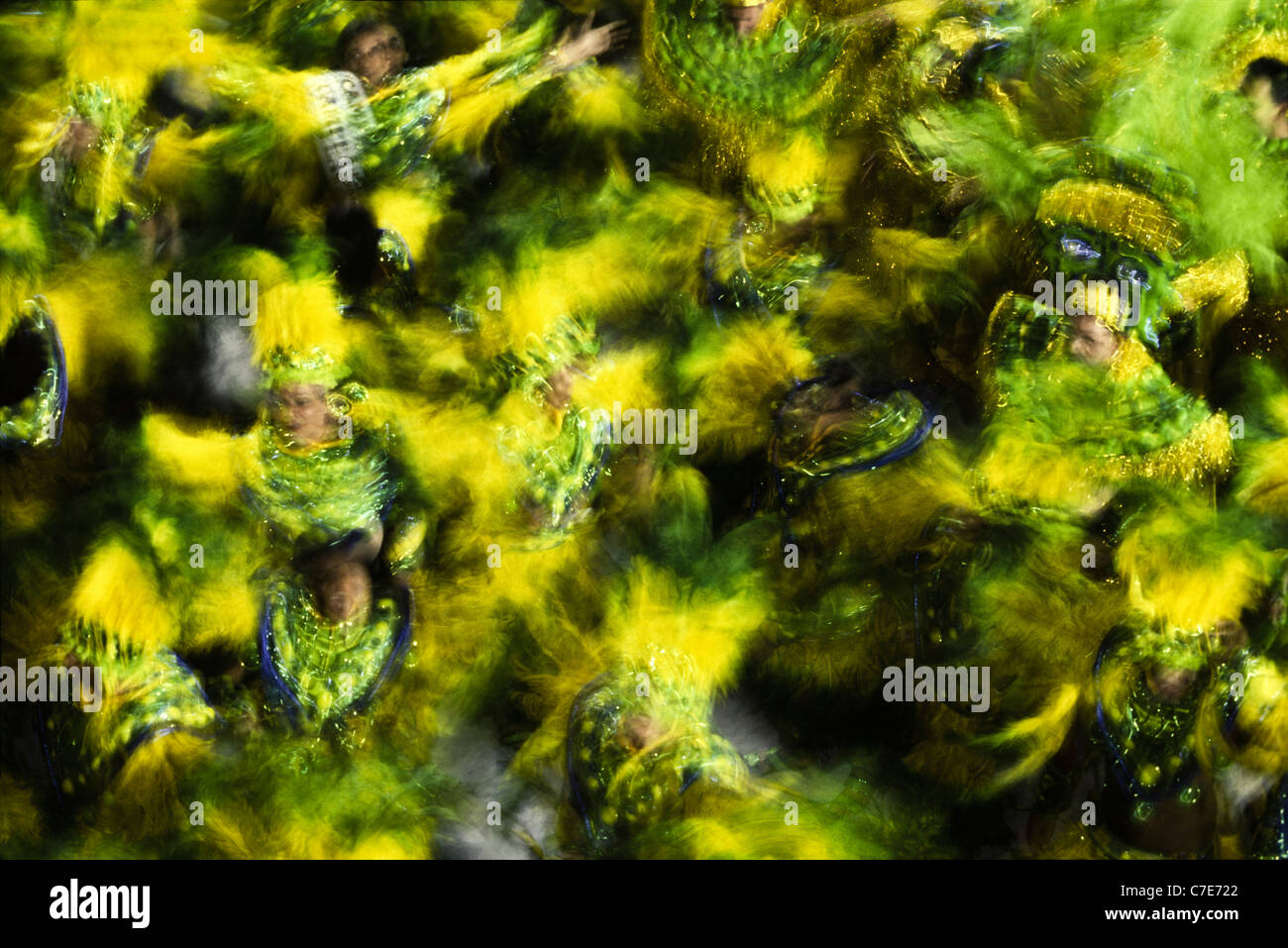 Samba Schools Parade Rio de Janeiro carnival Brazil colors yellow green ...