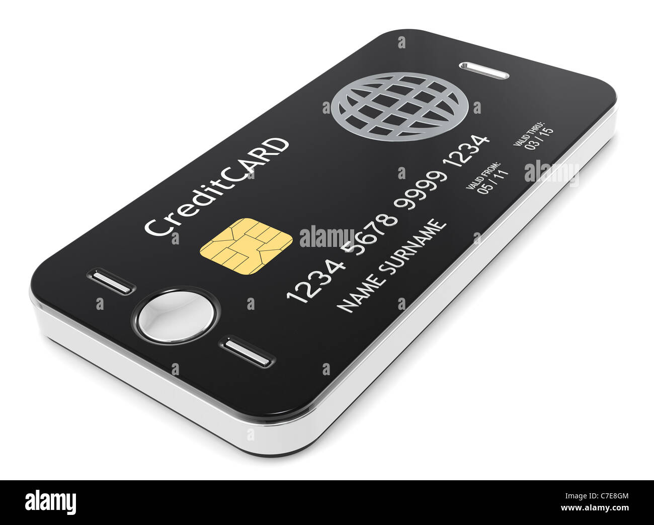 Credit Card plus Mobile Phone equals Stock Photo - Alamy