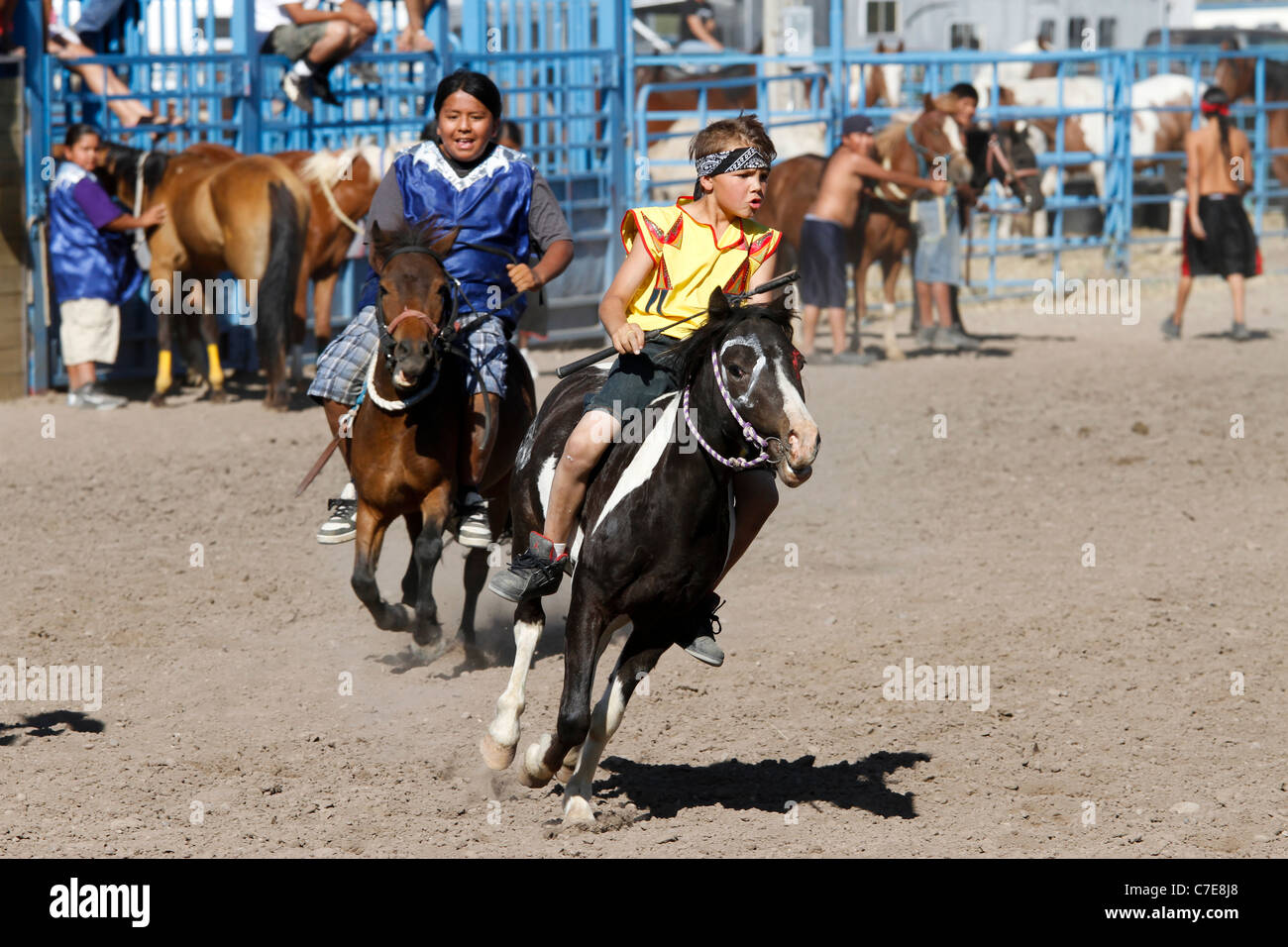 Pony riding hi-res stock photography and images - Alamy