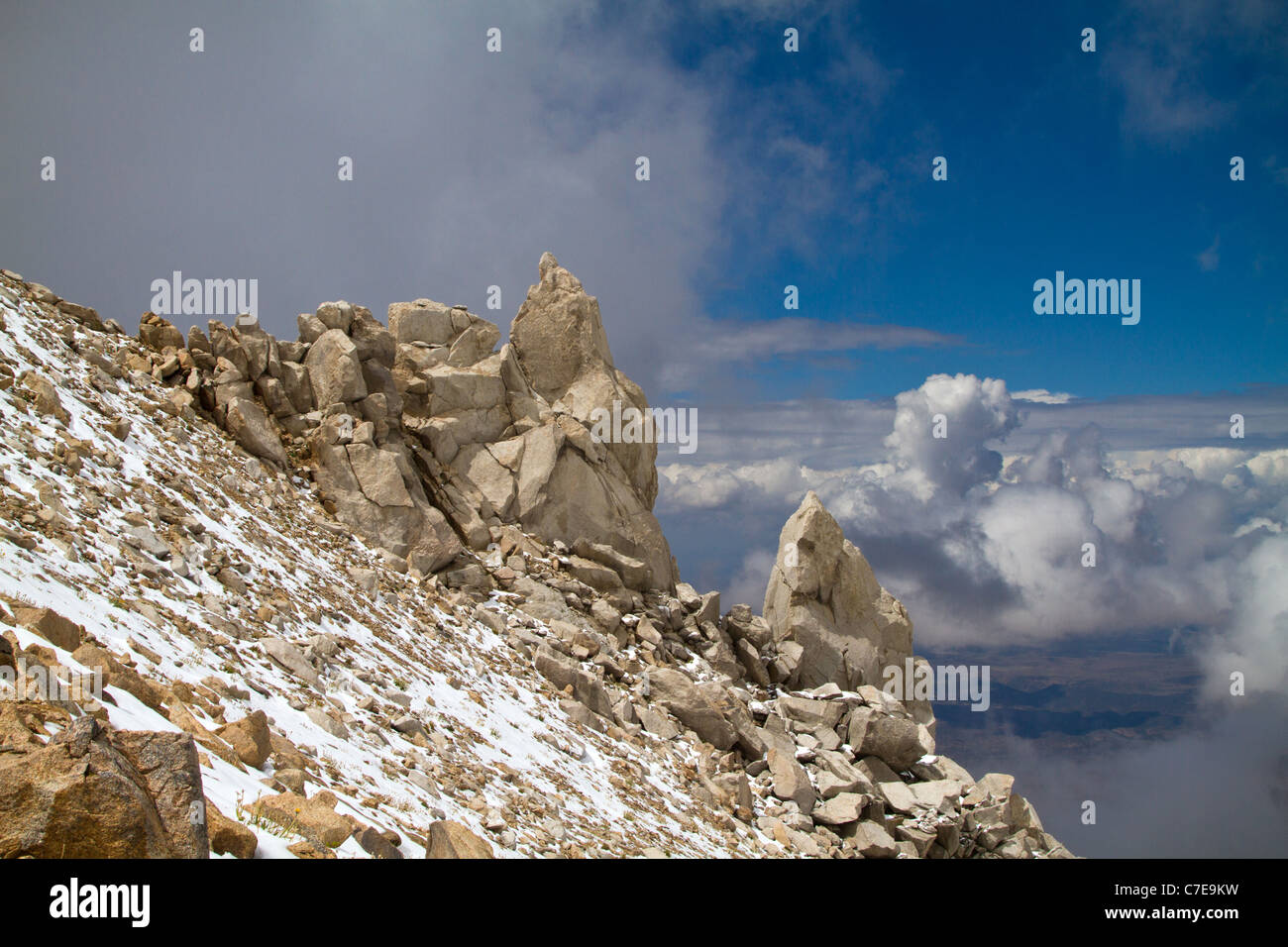 High point hiking in Nevada, Boundary Peak Stock Photo - Alamy