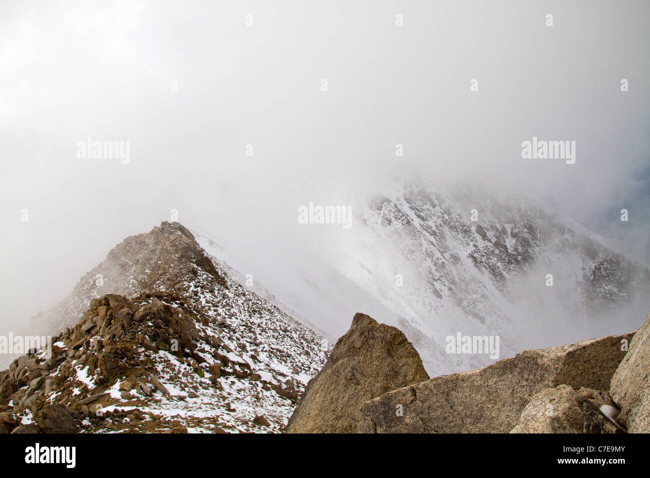 High point hiking in Nevada, Boundary Peak Stock Photo - Alamy