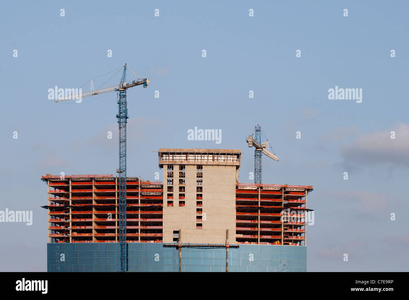 Near -Dusk View of a Building Construction Stock Photo - Alamy
