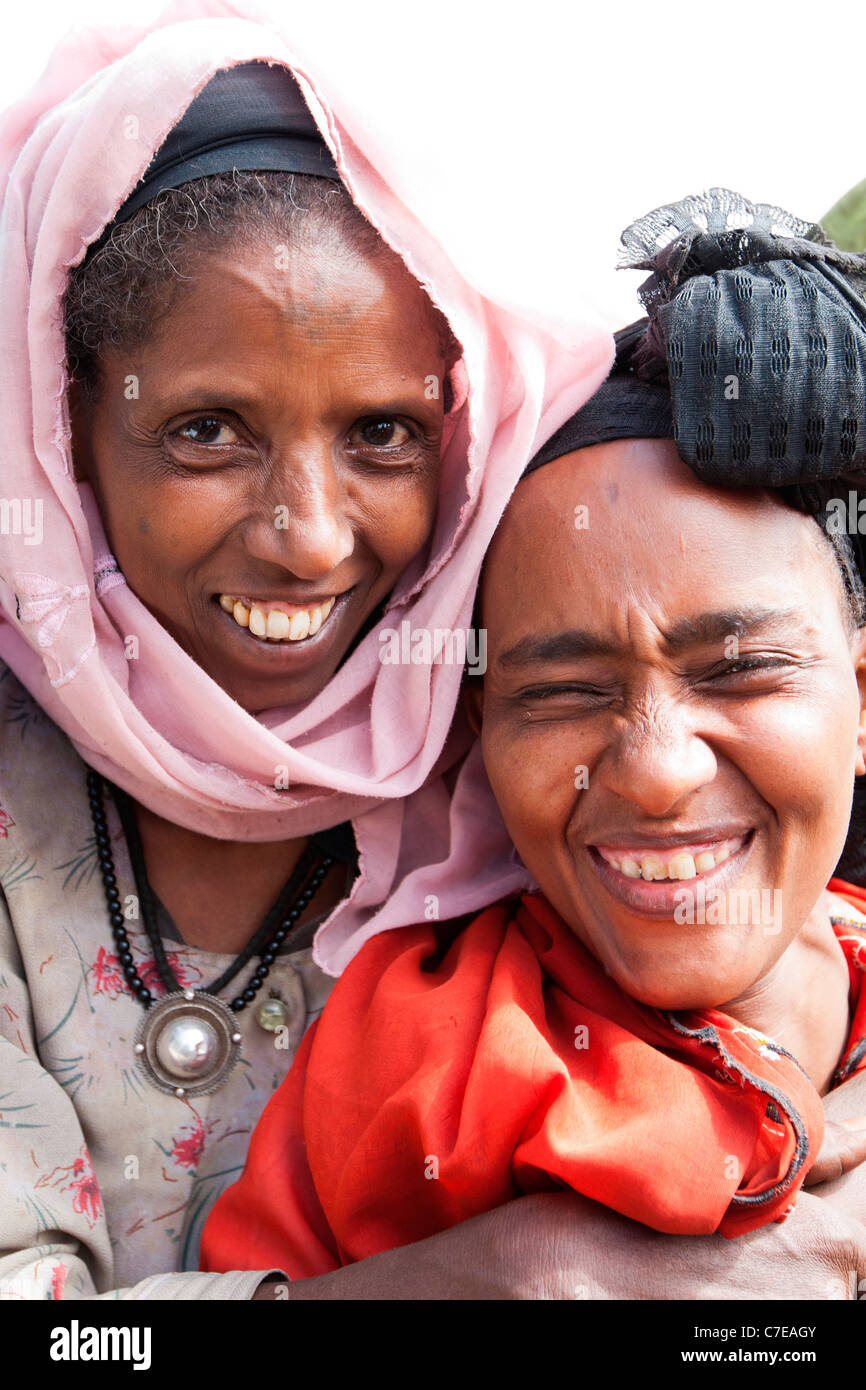 Local ladies at Sulula market near Dessie in Northern Ethiopia, Africa ...