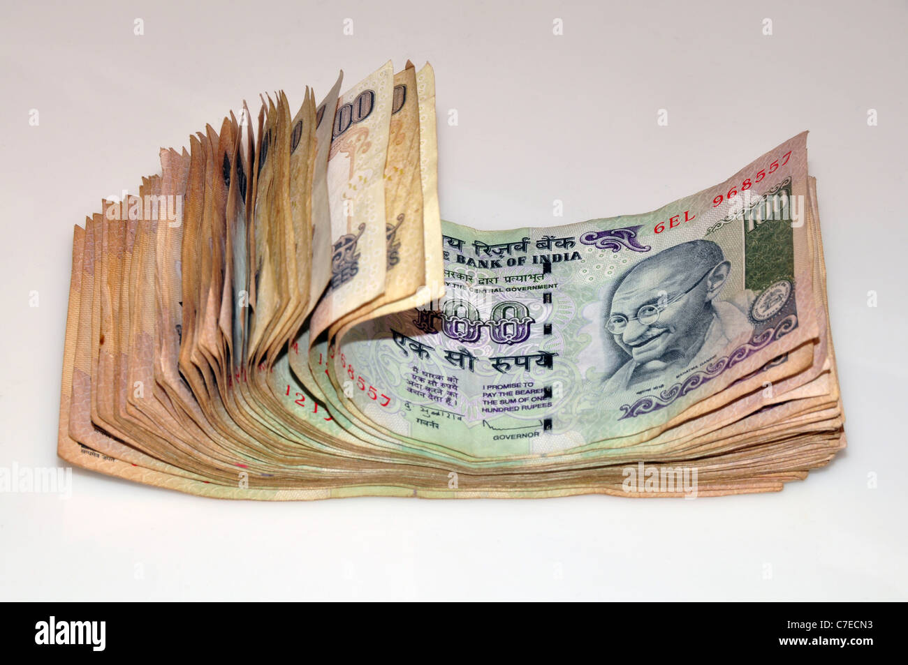 Indian bank notes Stock Photo - Alamy