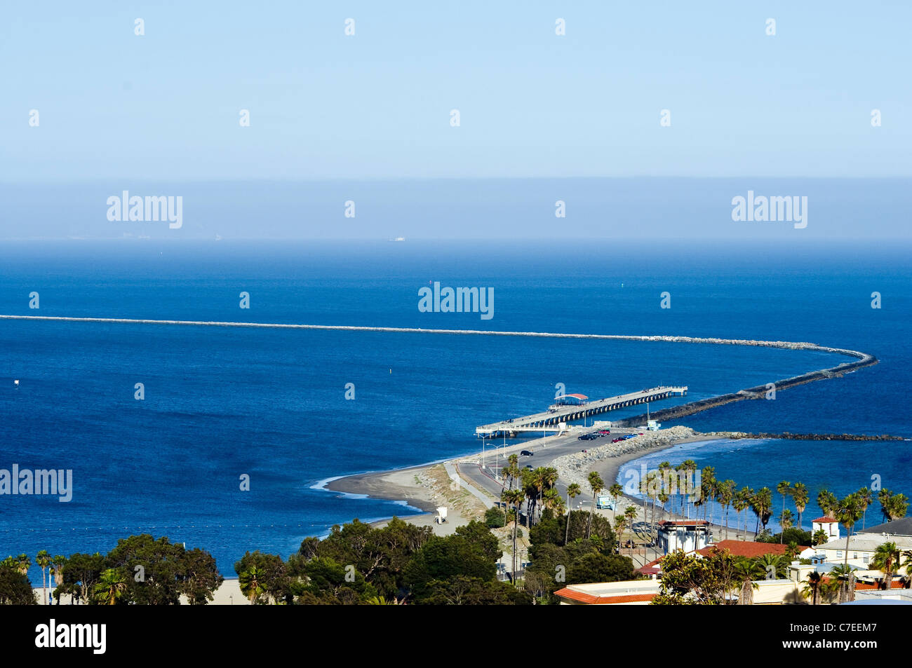 Entrance to the harbor in San Pedro - California Stock Photo - Alamy