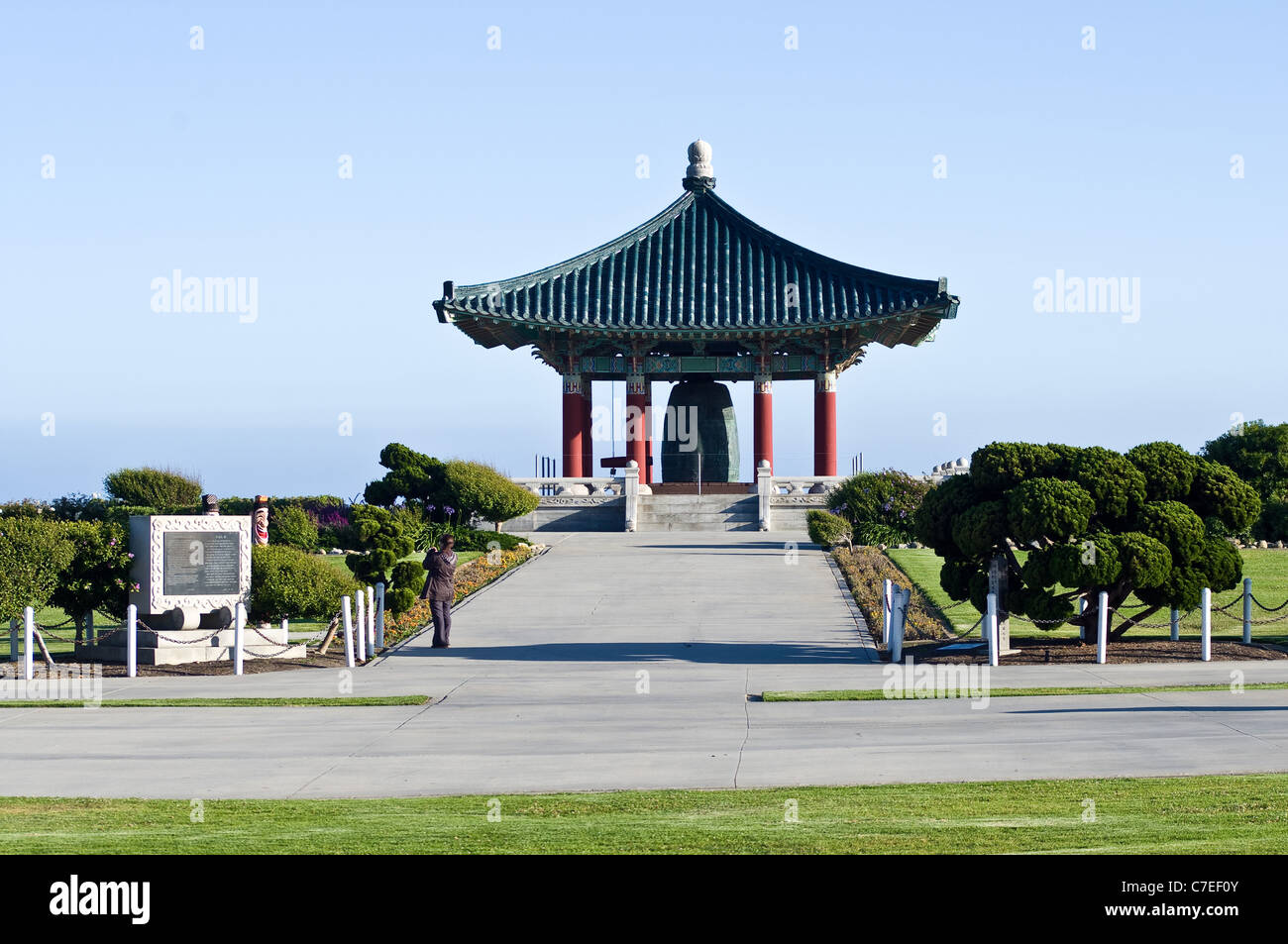 The Korean Bell of Friendship is a massive bronze bell in the San Pedro ...