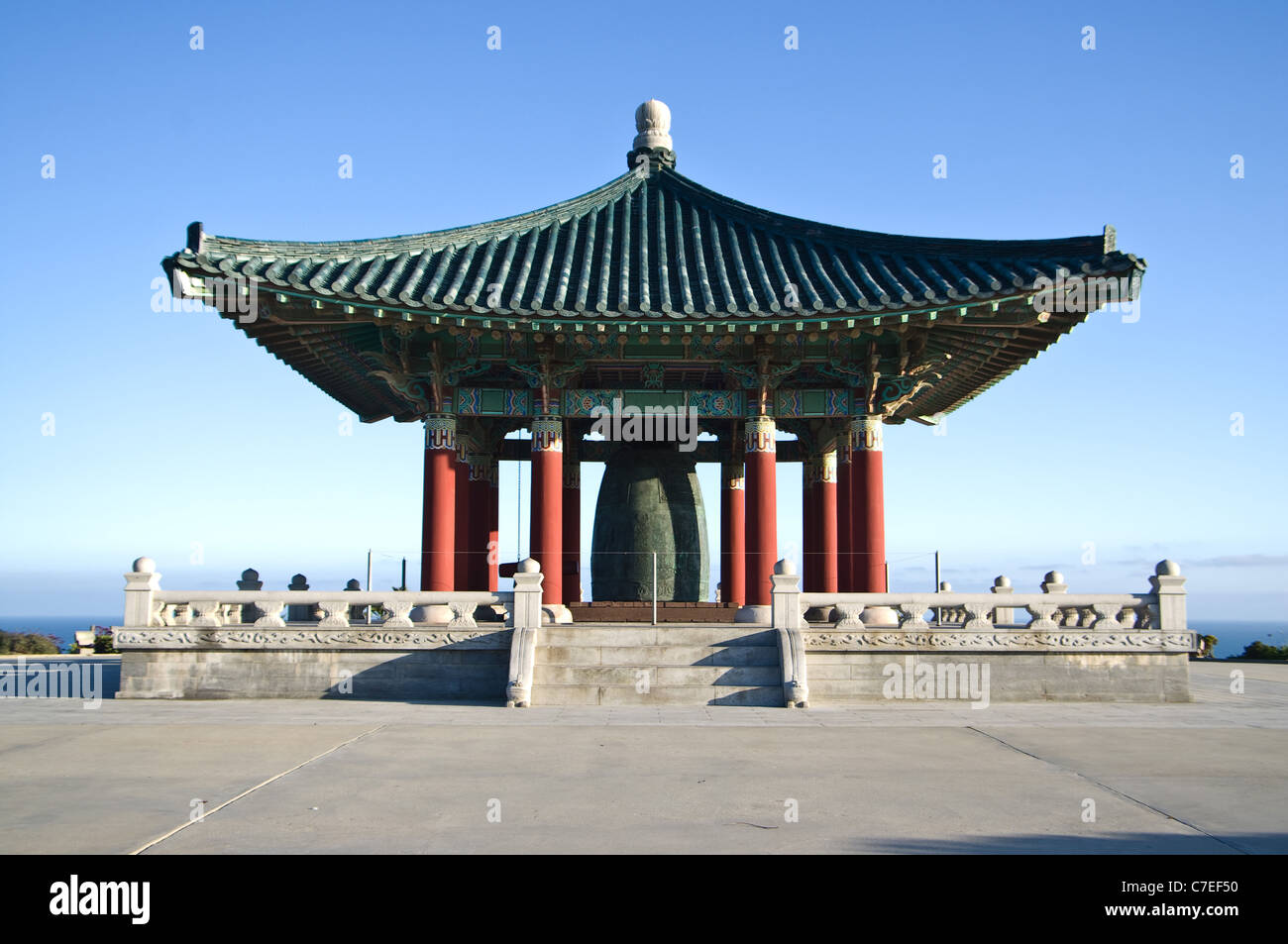 The Korean Bell of Friendship is a massive bronze bell in the San Pedro ...