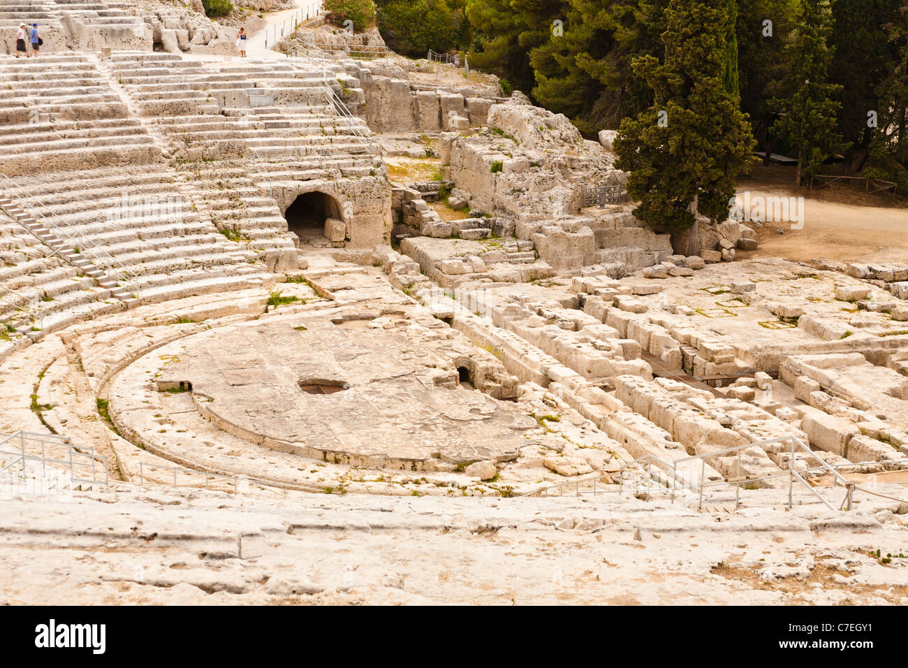 Greek Amphitheatre, Neapolis Archaeological Park, Syracuse, Sicily ...