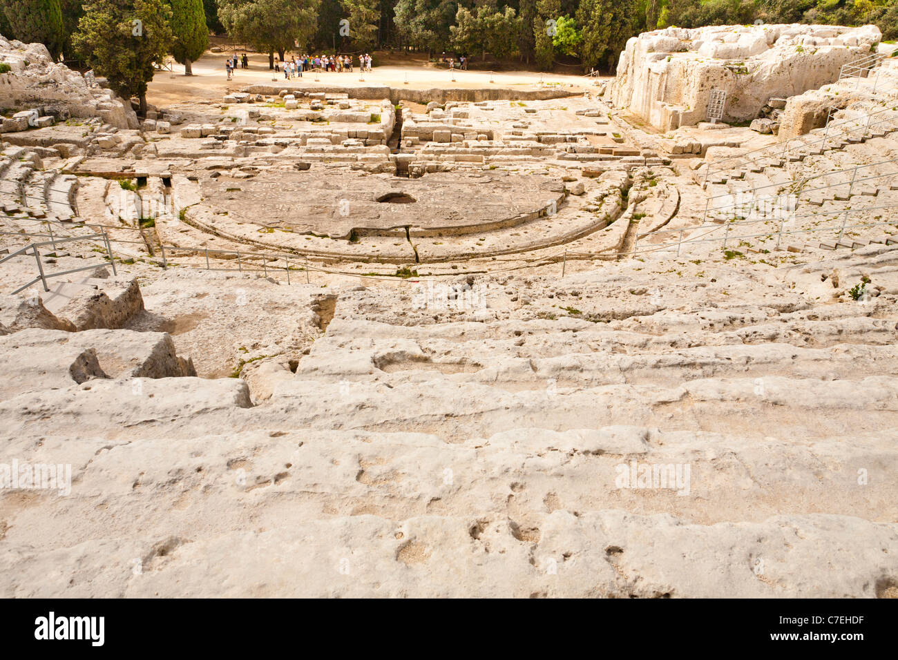Greek Amphitheatre, Neapolis Archaeological Park, Syracuse, Sicily ...