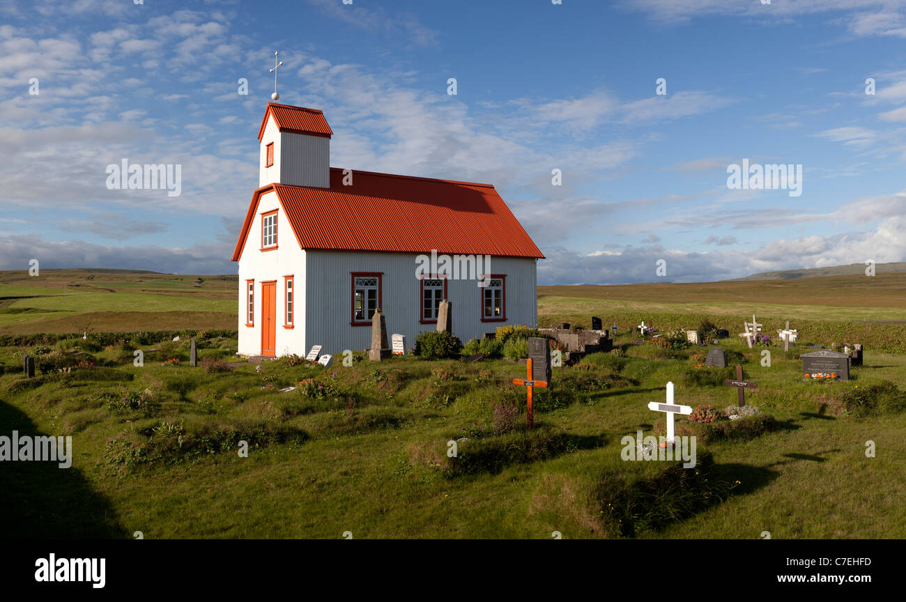 Grafarkirkja, church, Iceland Stock Photo - Alamy