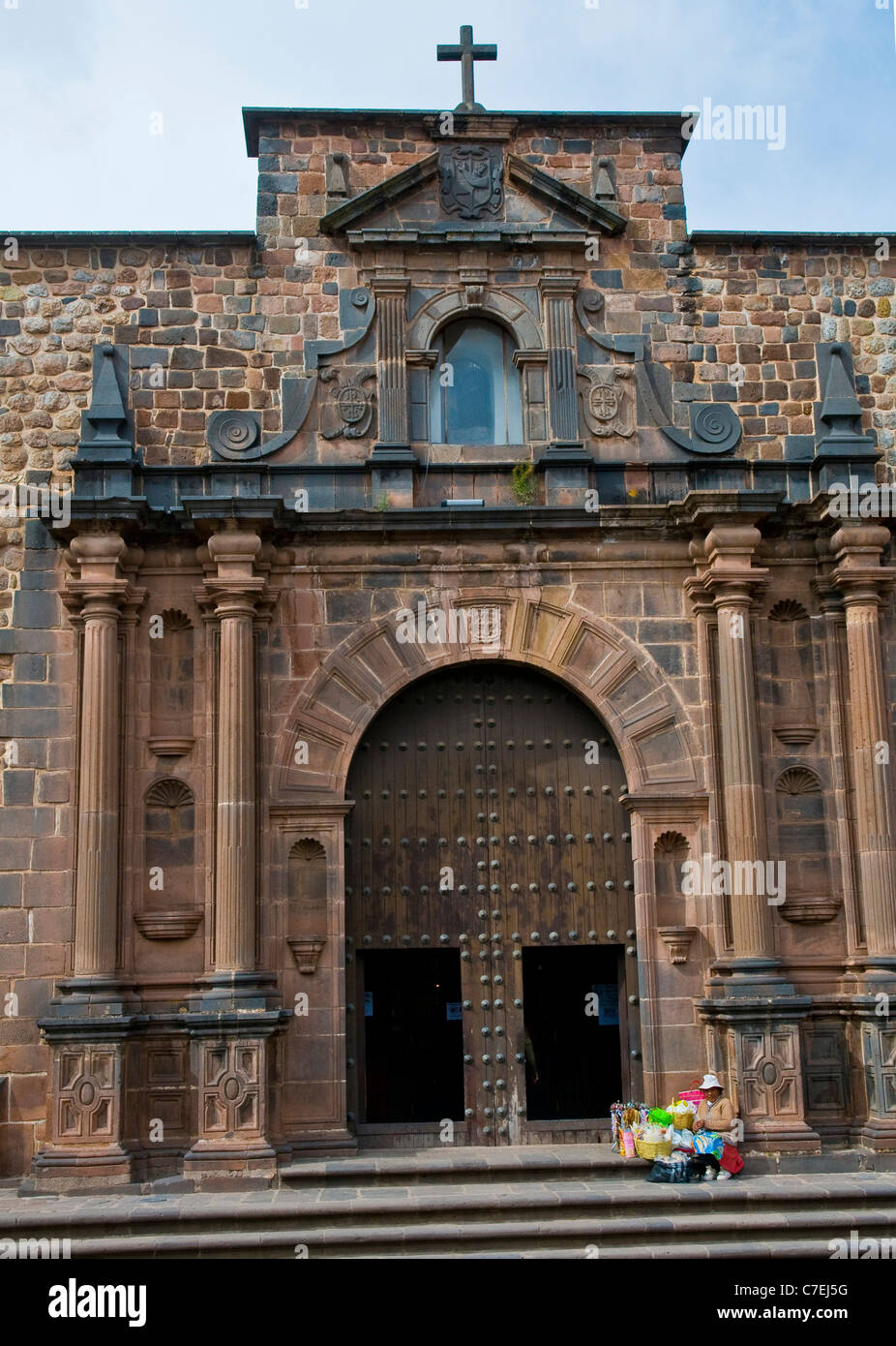 The "Santo Domingo" church in Cusco Peru build on the ruins of the ...