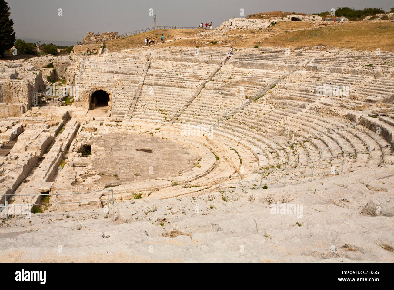 Greek Amphitheatre, Neapolis Archaeological Park, Syracuse, Sicily ...