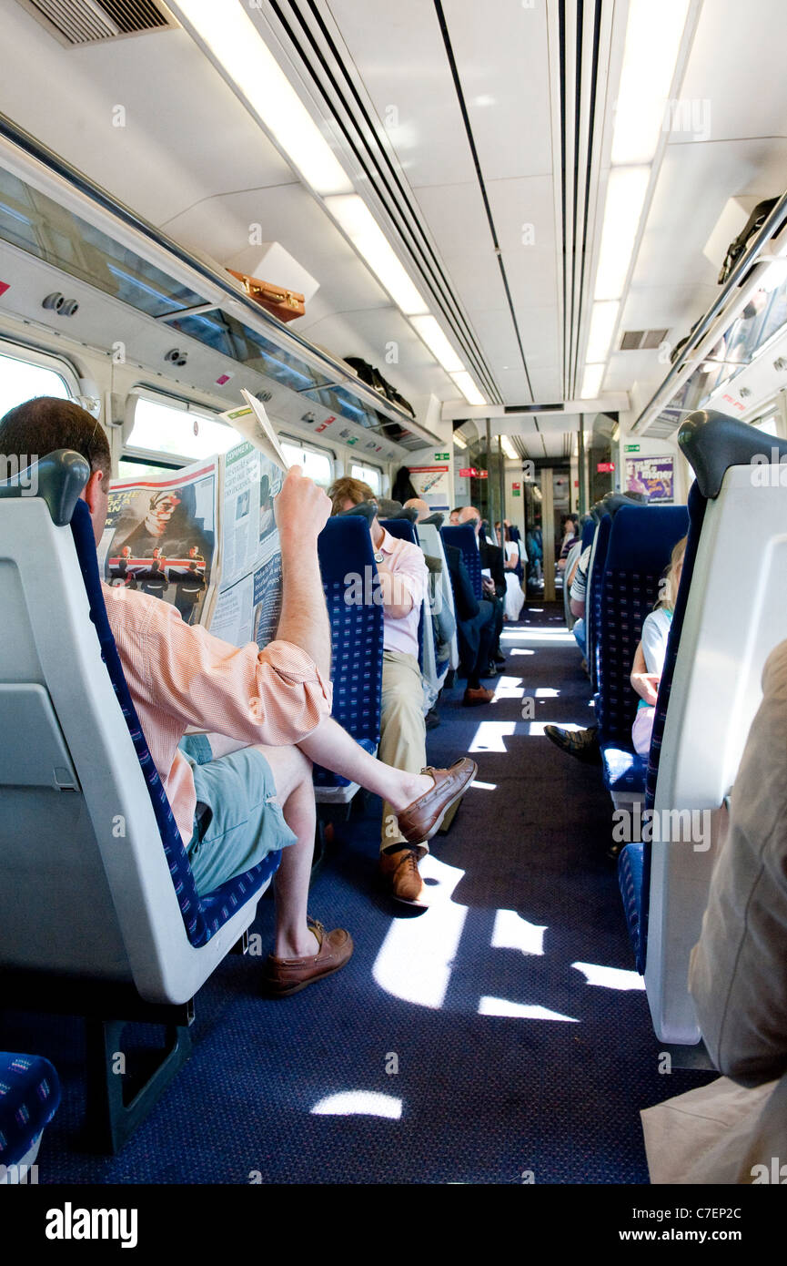 Train interiors hi-res stock photography and images - Alamy