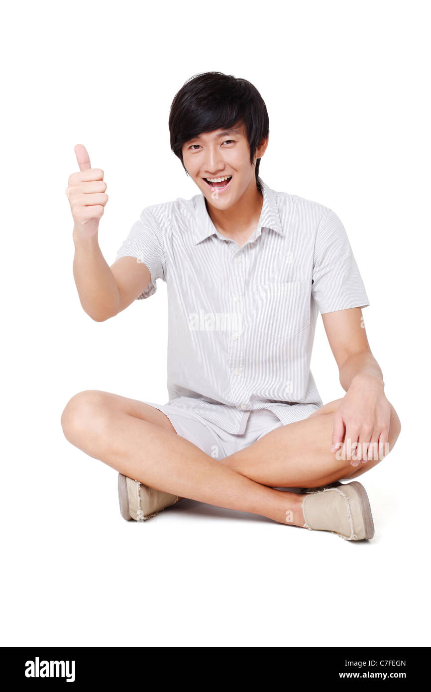 Portrait of a Young Man Cheering Stock Photo - Alamy Portrait of a Young Man Cheering Stock Photo - Alamy