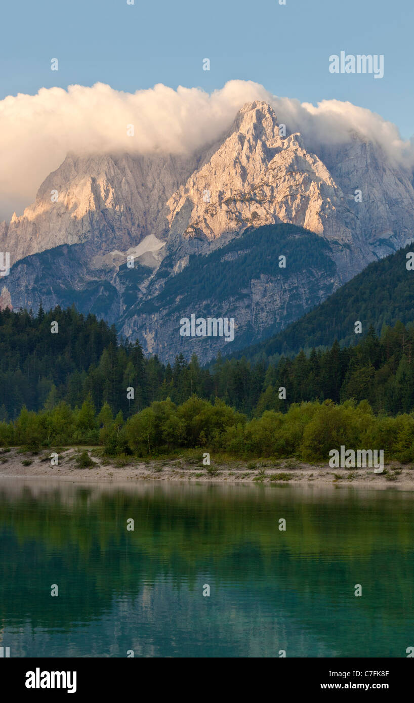 The southern lake at Jasna with the peak of Prisank in the background ...