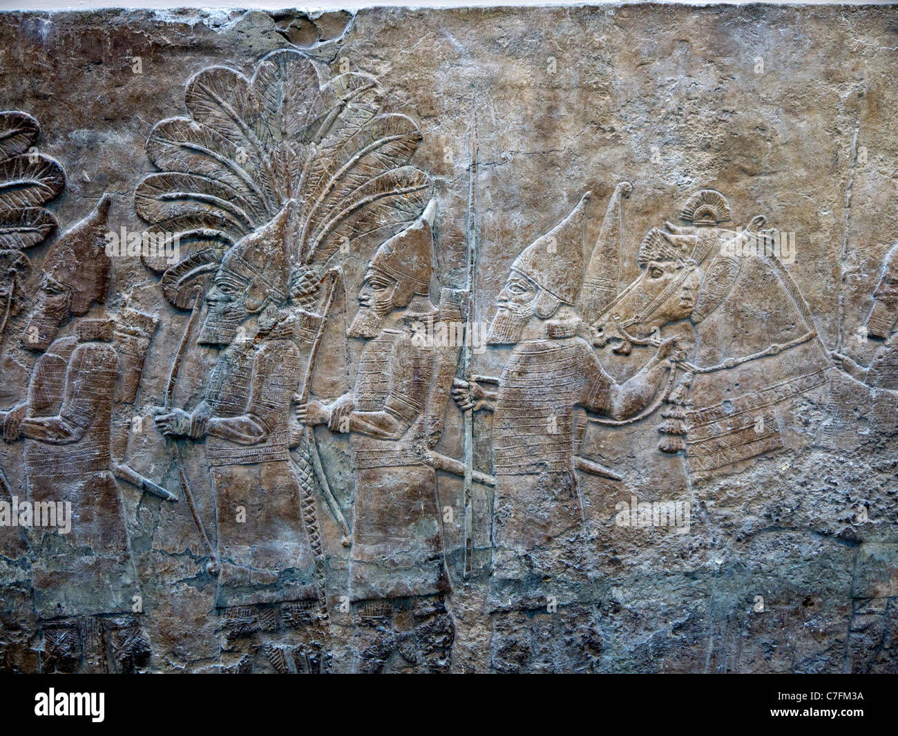 Assyrian Panel in the British Museum in London England Stock Photo - Alamy