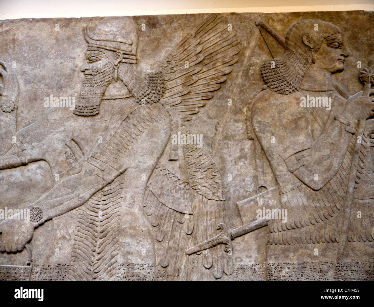 Assyrian Panel in the British Museum in London England Stock Photo - Alamy