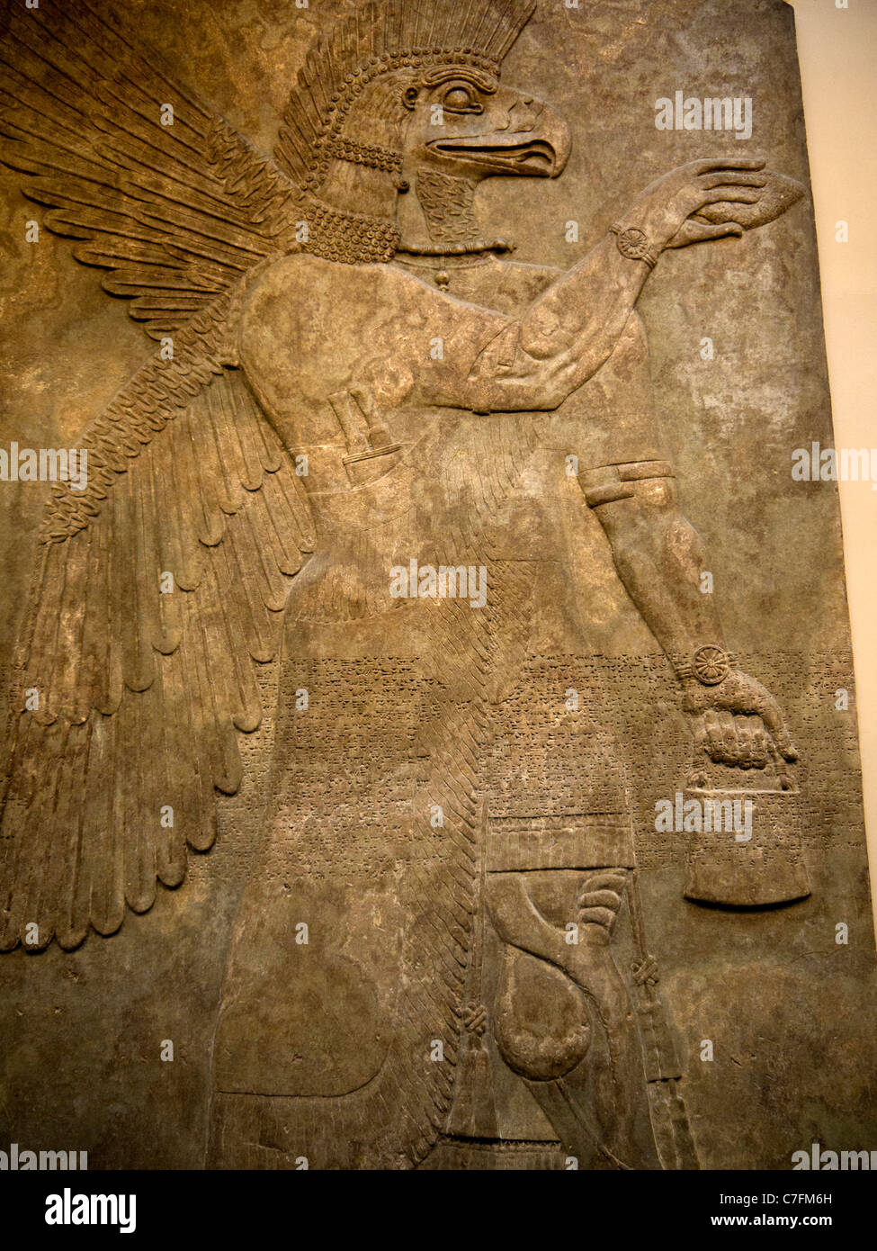 Assyrian Panel in the British Museum in London England Stock Photo - Alamy