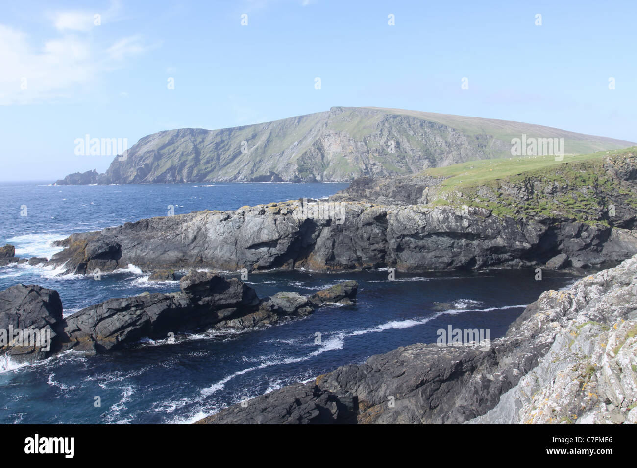 Cliffs of Fitful Head Shetland Islands Scotland September 2011 Stock ...