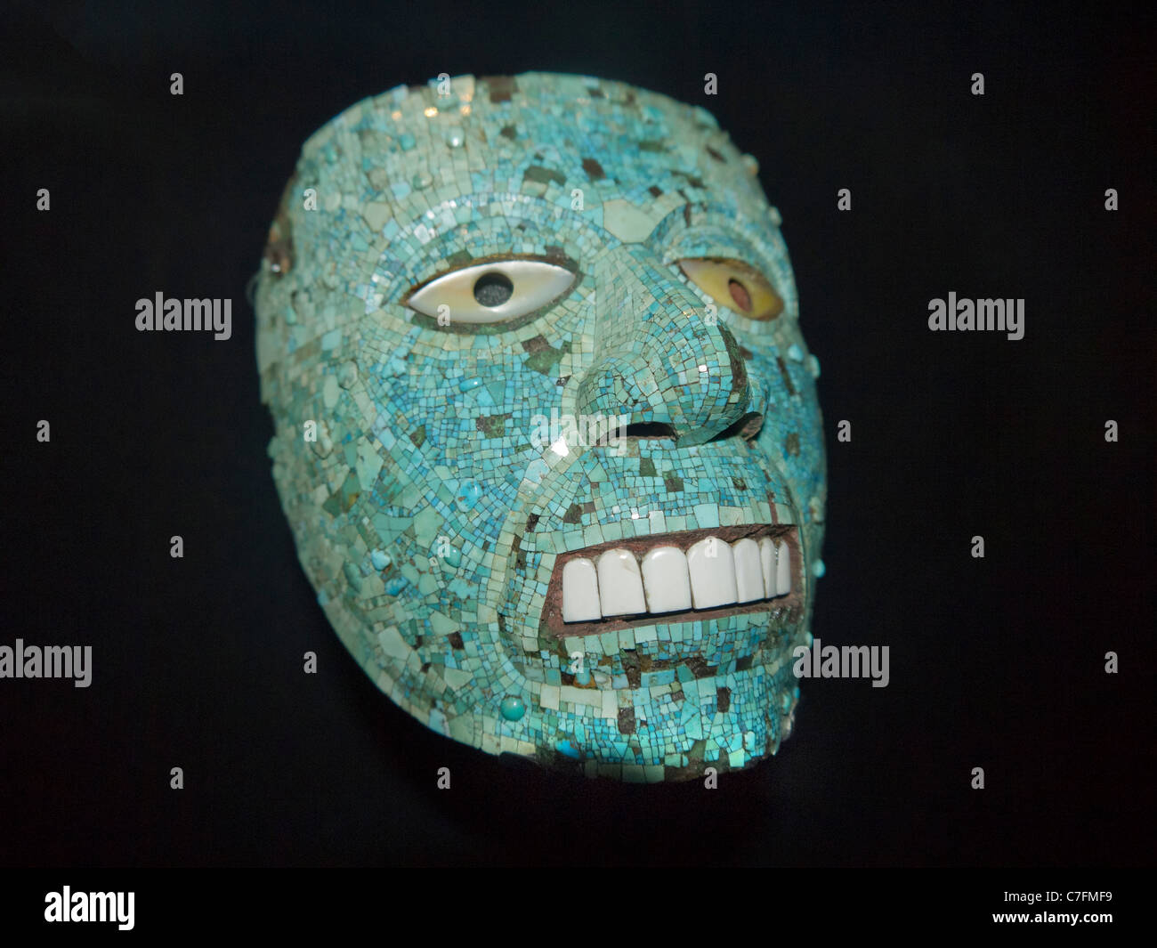 Aztec Turquoise Skull in the British Museum in London England Stock ...