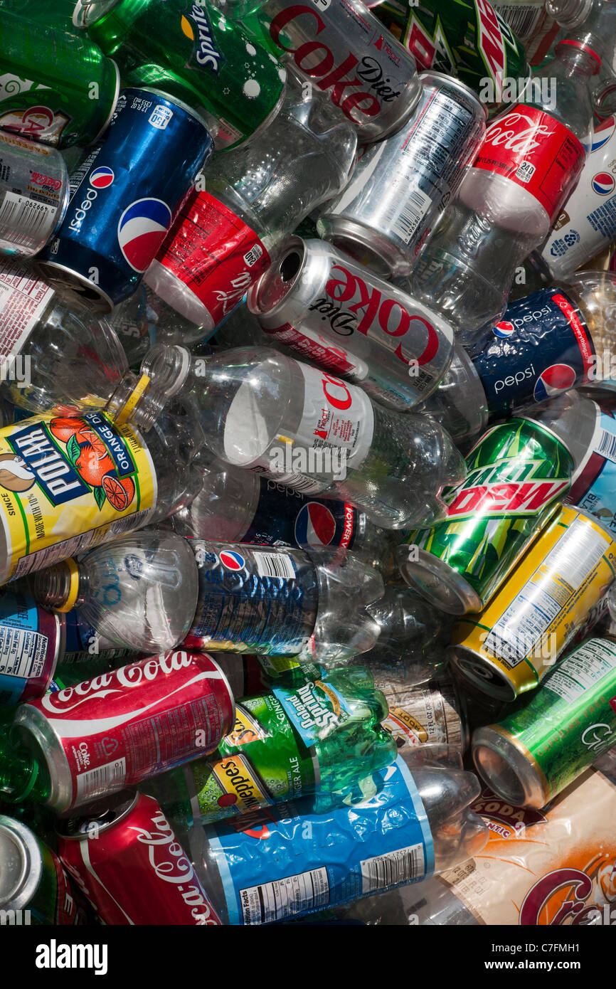 Discarded beverage containers awaiting sorting and recycling are seen ... Discarded beverage containers awaiting sorting and recycling are seen ...