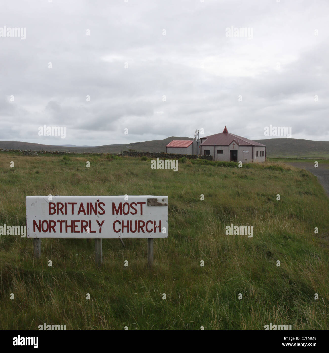 Most Northerly Church Norwick Unst Shetland Islands Scotland September ...