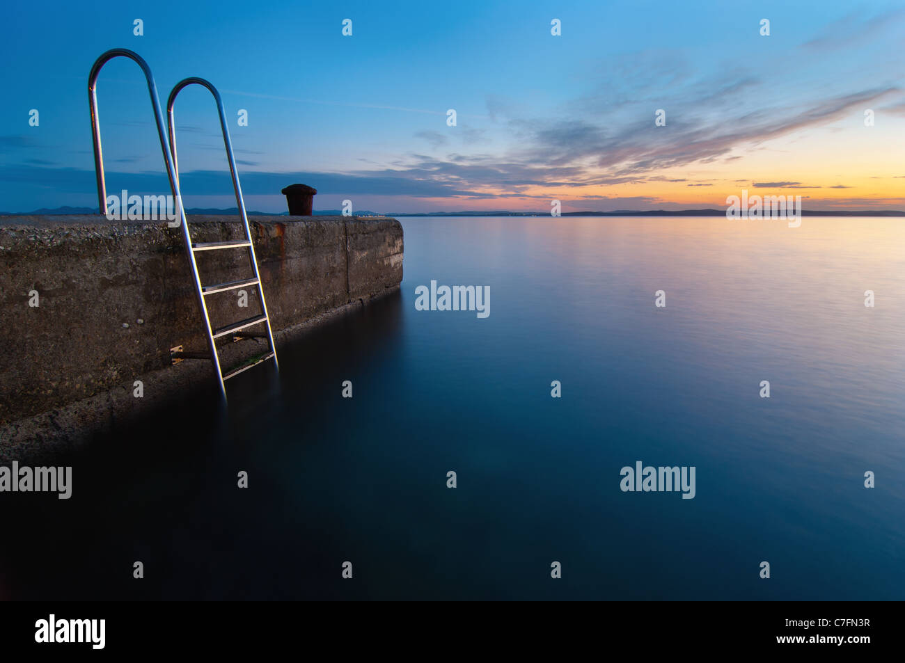 Ladder at adriatic sea hi-res stock photography and images - Alamy