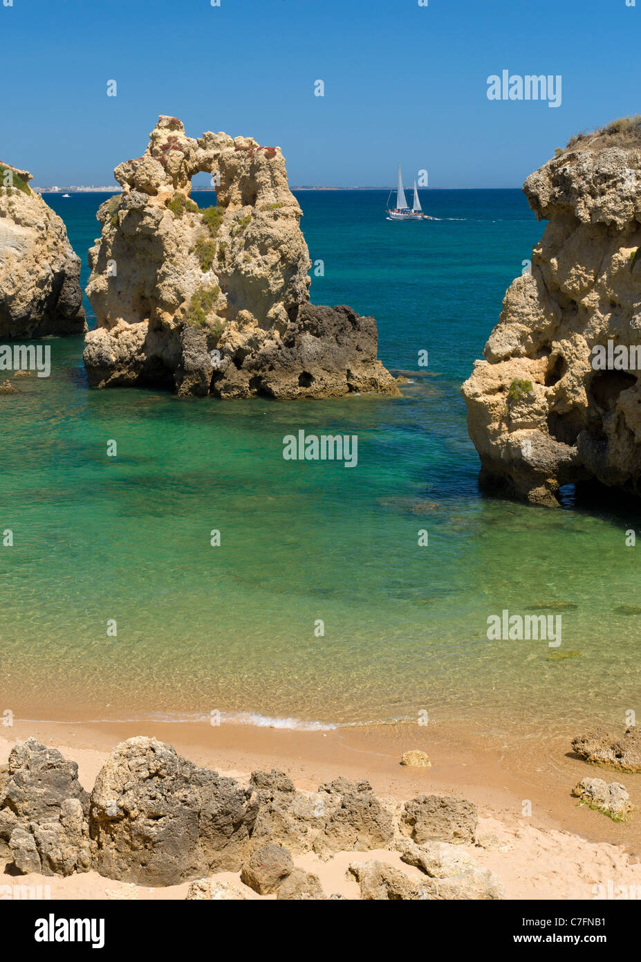 Rock formations praia de sao rafael hi-res stock photography and images ...
