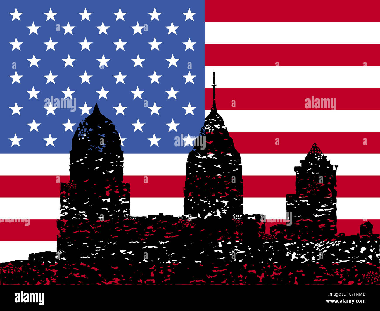 Philadelphia flag hi-res stock photography and images - Alamy