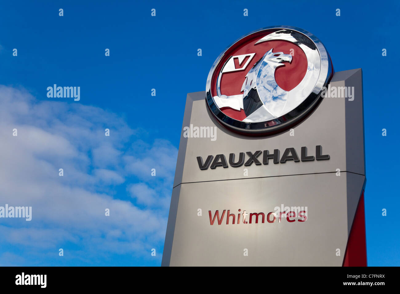 Vauxhall main dealer's sign, London, UK Stock Photo - Alamy