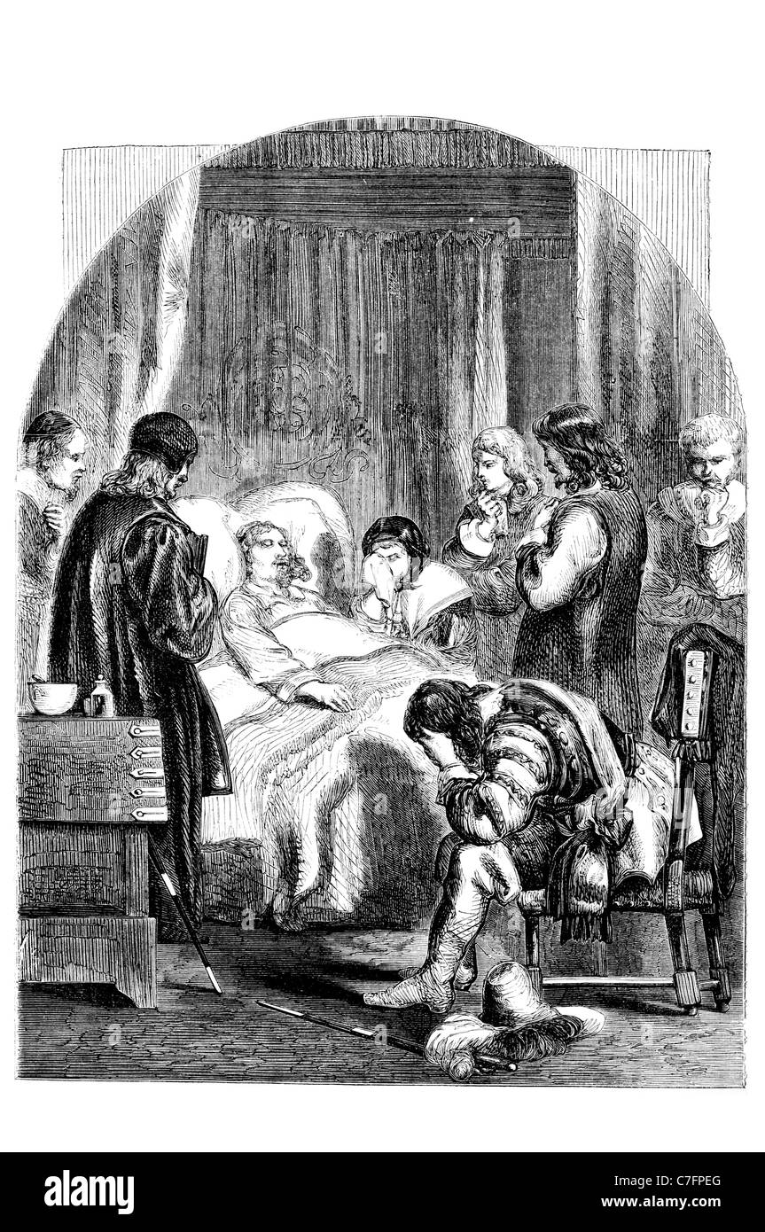 Victorian death bed Black and White Stock Photos & Images - Alamy