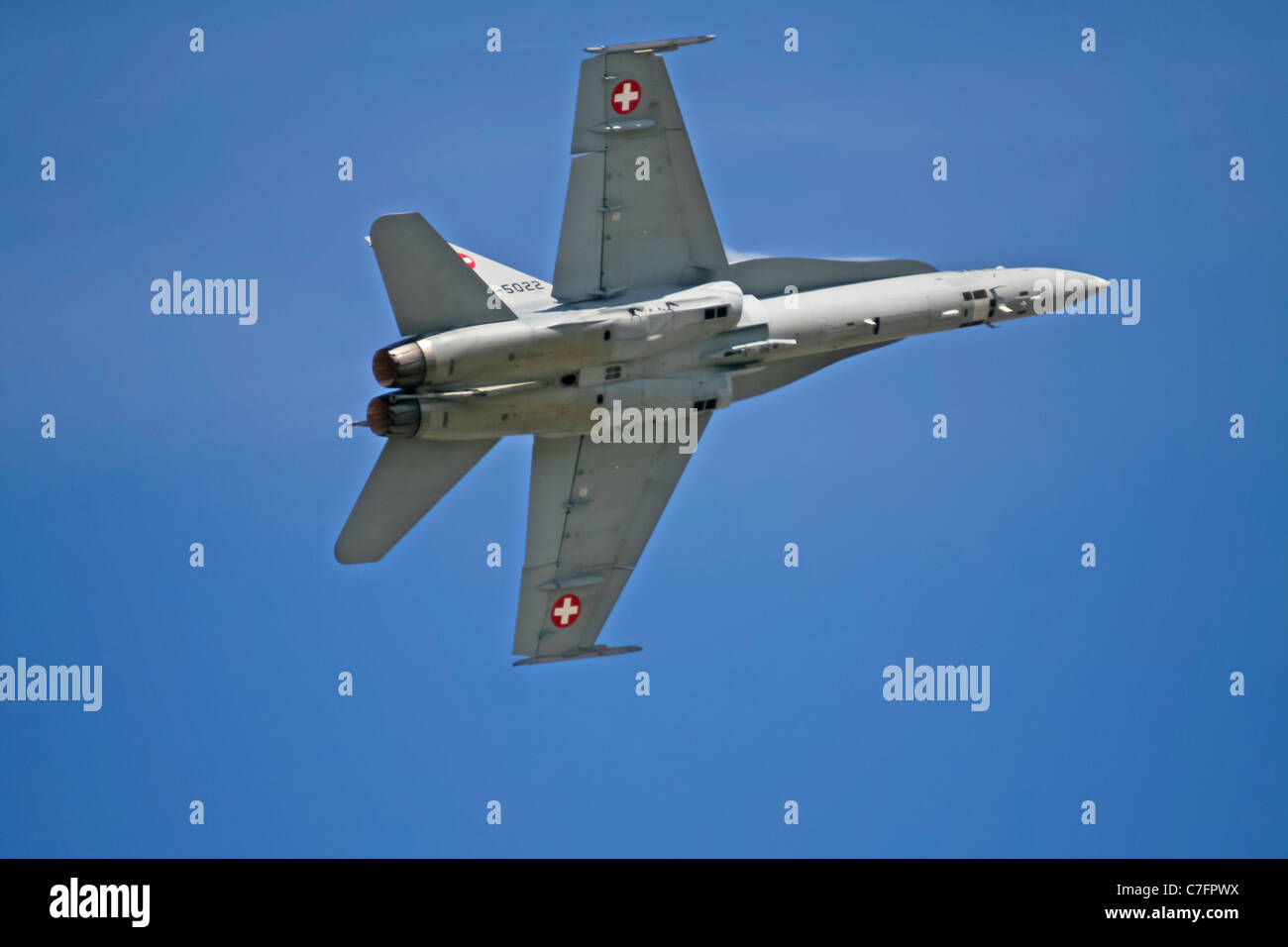 Swiss Airforce F-18 Hornet Fighter Bomber at Royal International Air ...