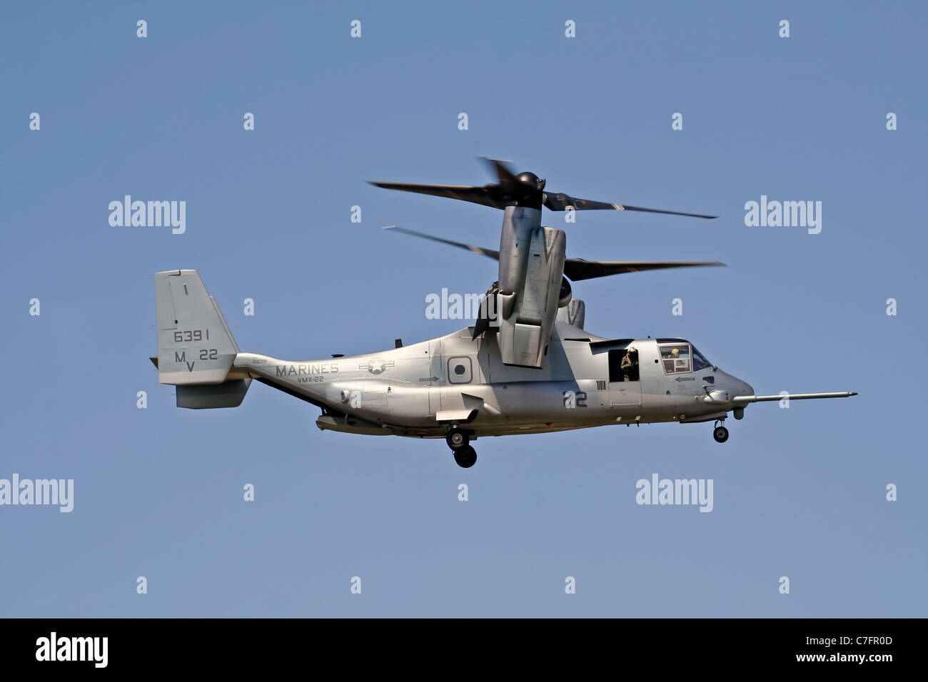 The V22 Osprey, a tiltrotor aircraft, demonstrated its unique capabilities at the Royal ...