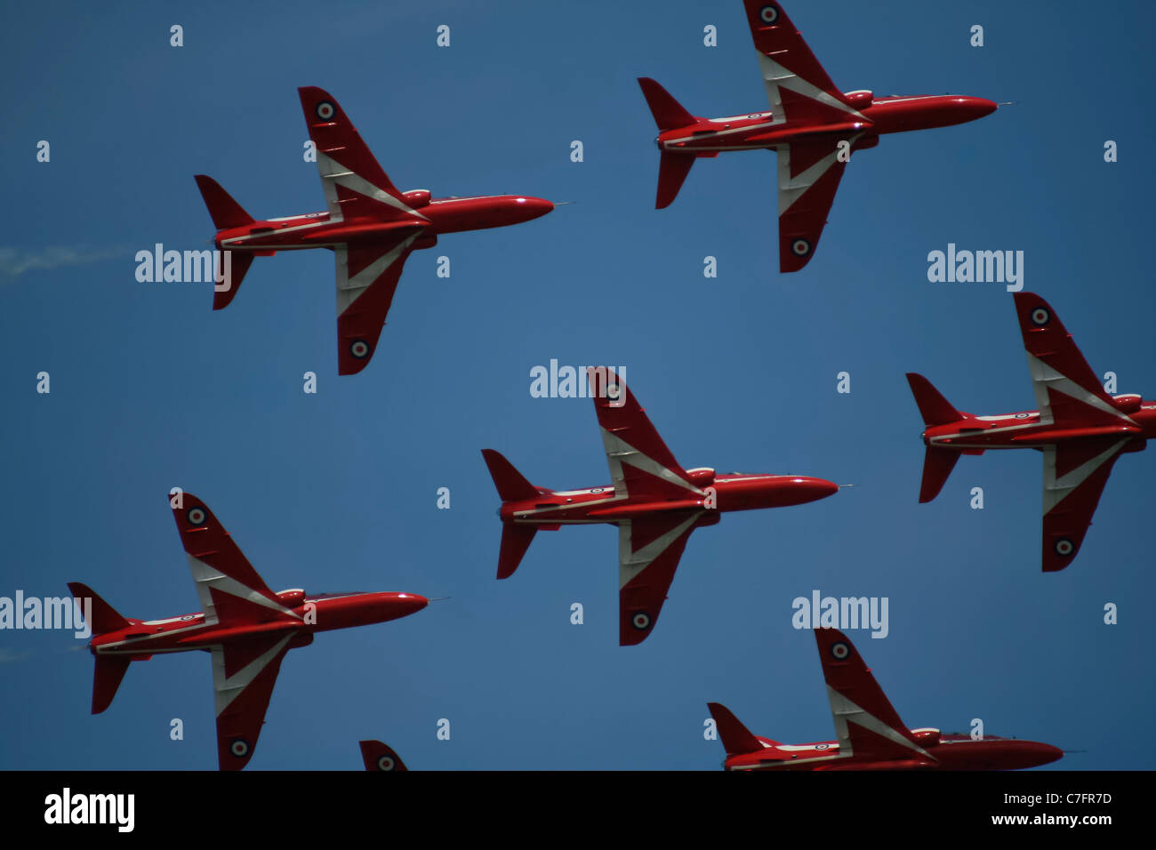 The RAF Red Arrows performed a dynamic aerial display at the Royal ...