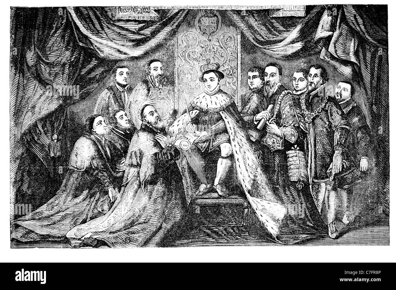 Edward VI King England third monarch Tudor dynasty Protestant regal ...