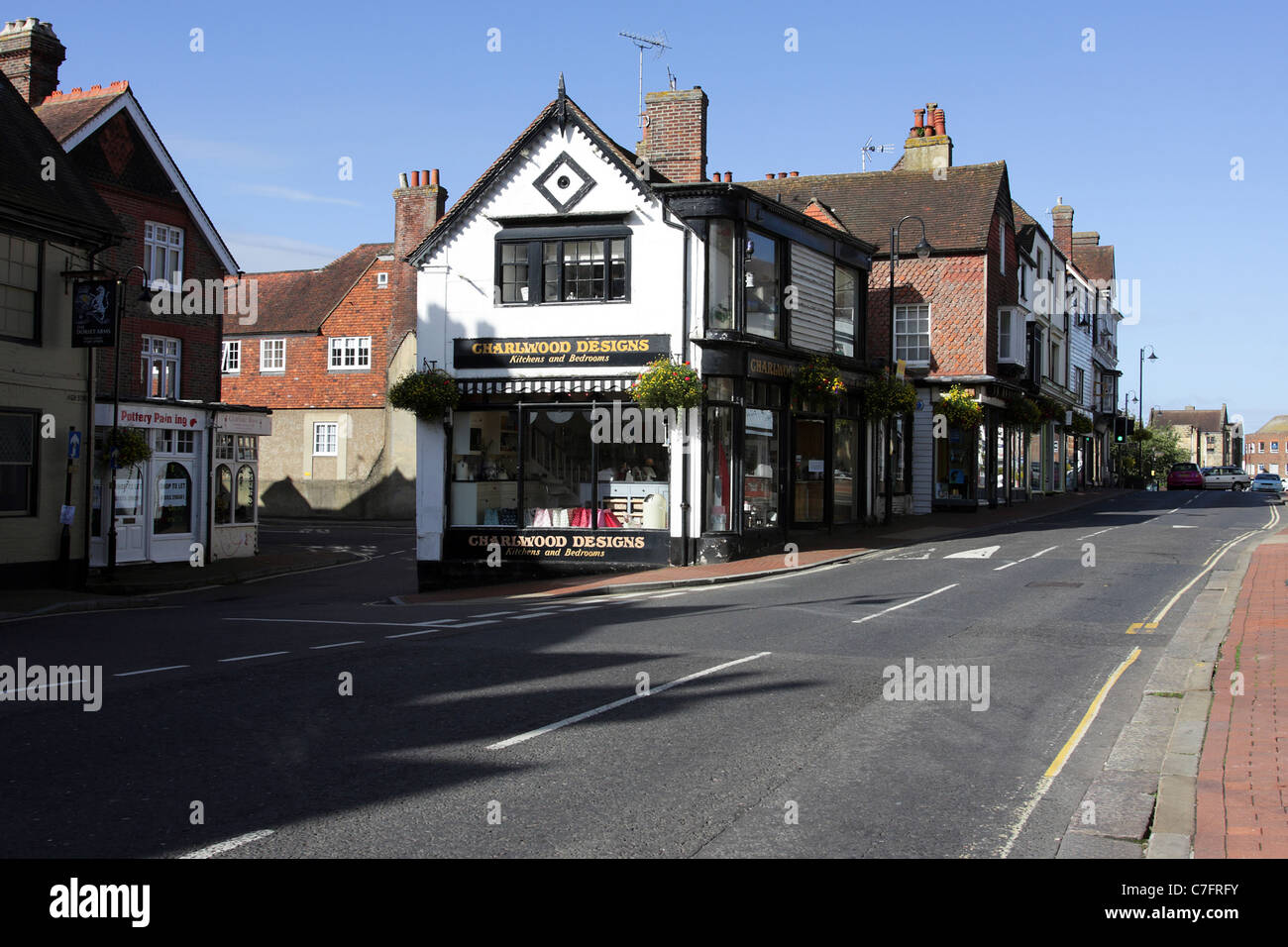 Tudor architecture in High St, East Grinstead. The longest run of tudor ...