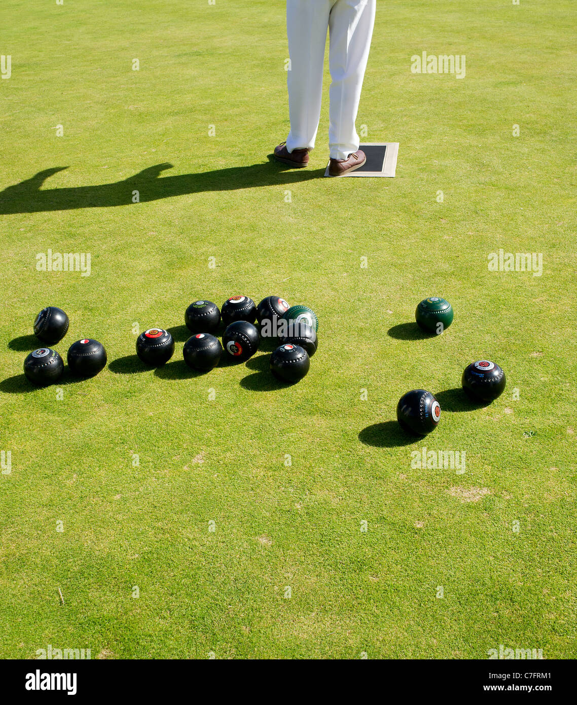 Bowling at Newlyn Bowling Club in Cornwall Stock Photo - Alamy