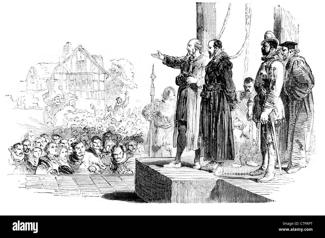 Public hanging england Black and White Stock Photos & Images - Alamy