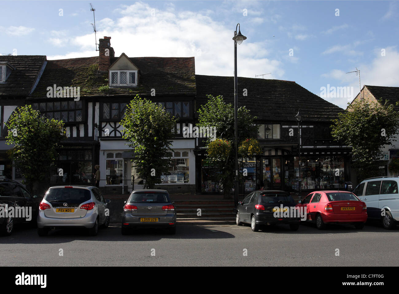 Tudor architecture in High St, East Grinstead. The longest run of tudor ...