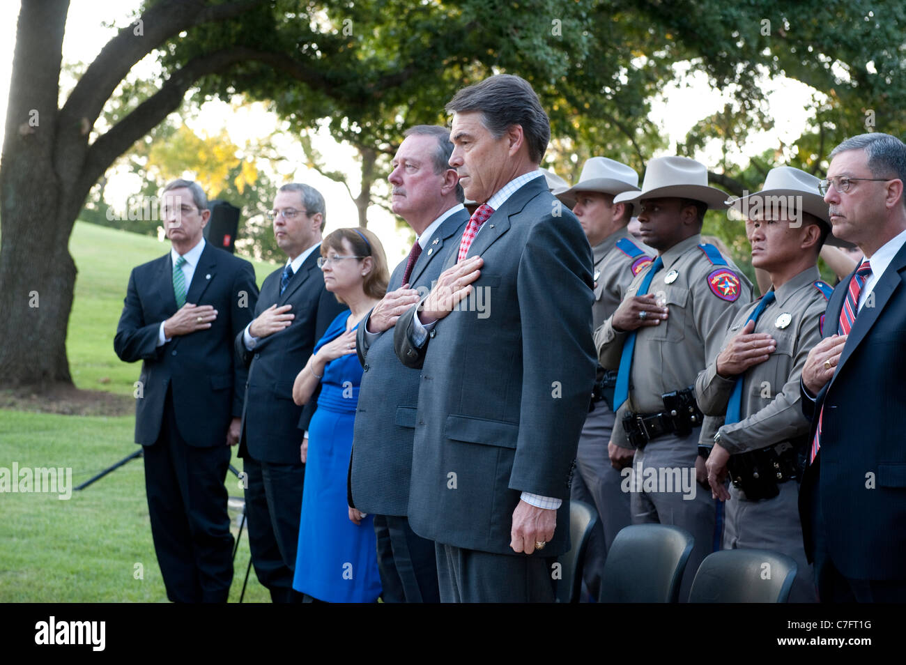 Hand over heart salute hi-res stock photography and images - Alamy
