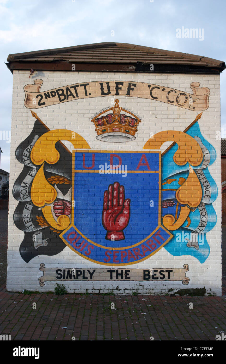 uda uff shankill road loyalist wall mural painting west belfast ...