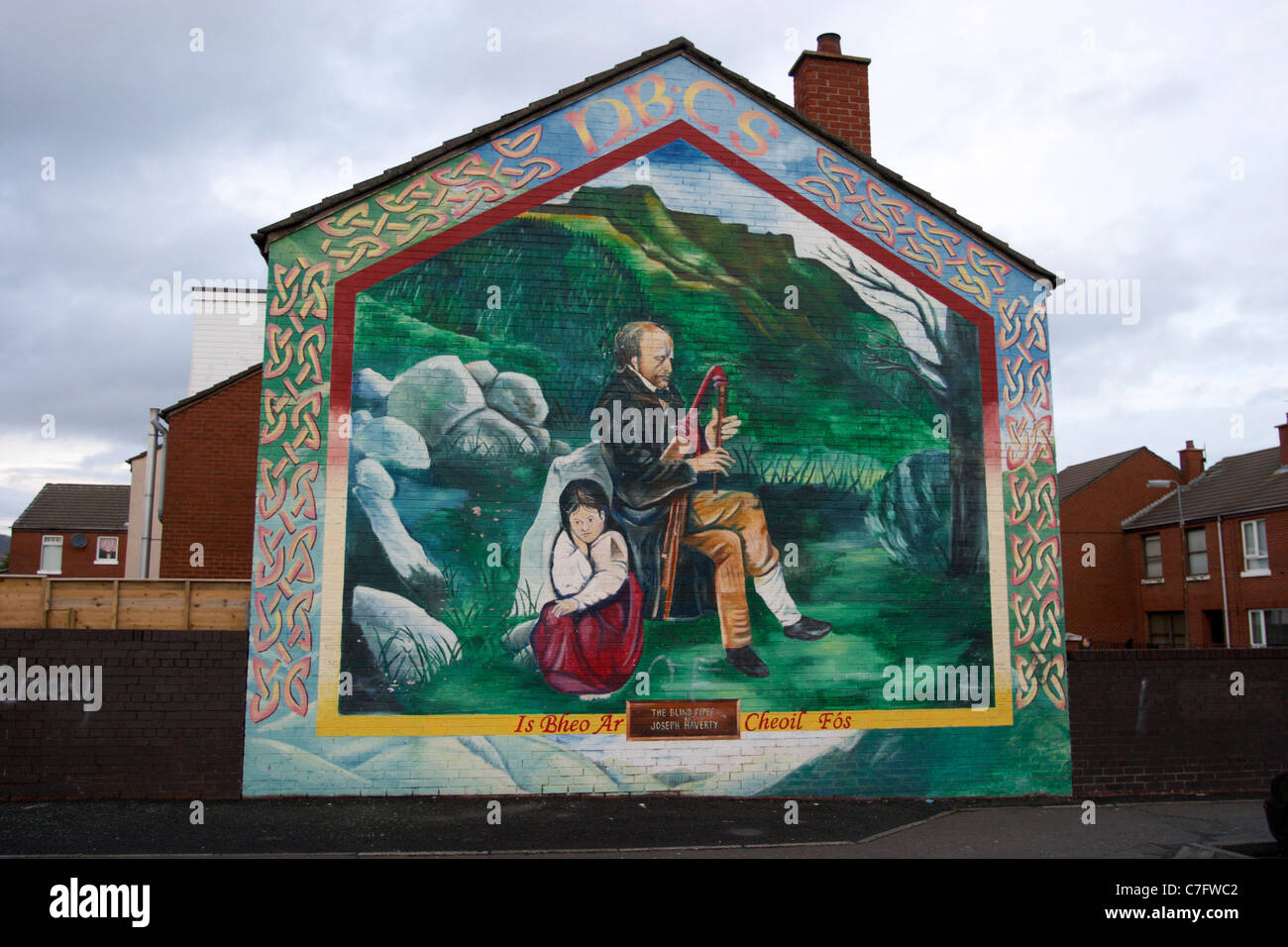 north belfast cultural society the blind piper culture ardoyne wall ...