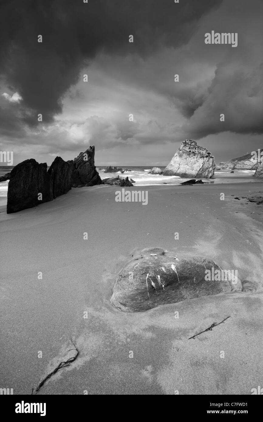 Weather cornwall Black and White Stock Photos & Images - Alamy