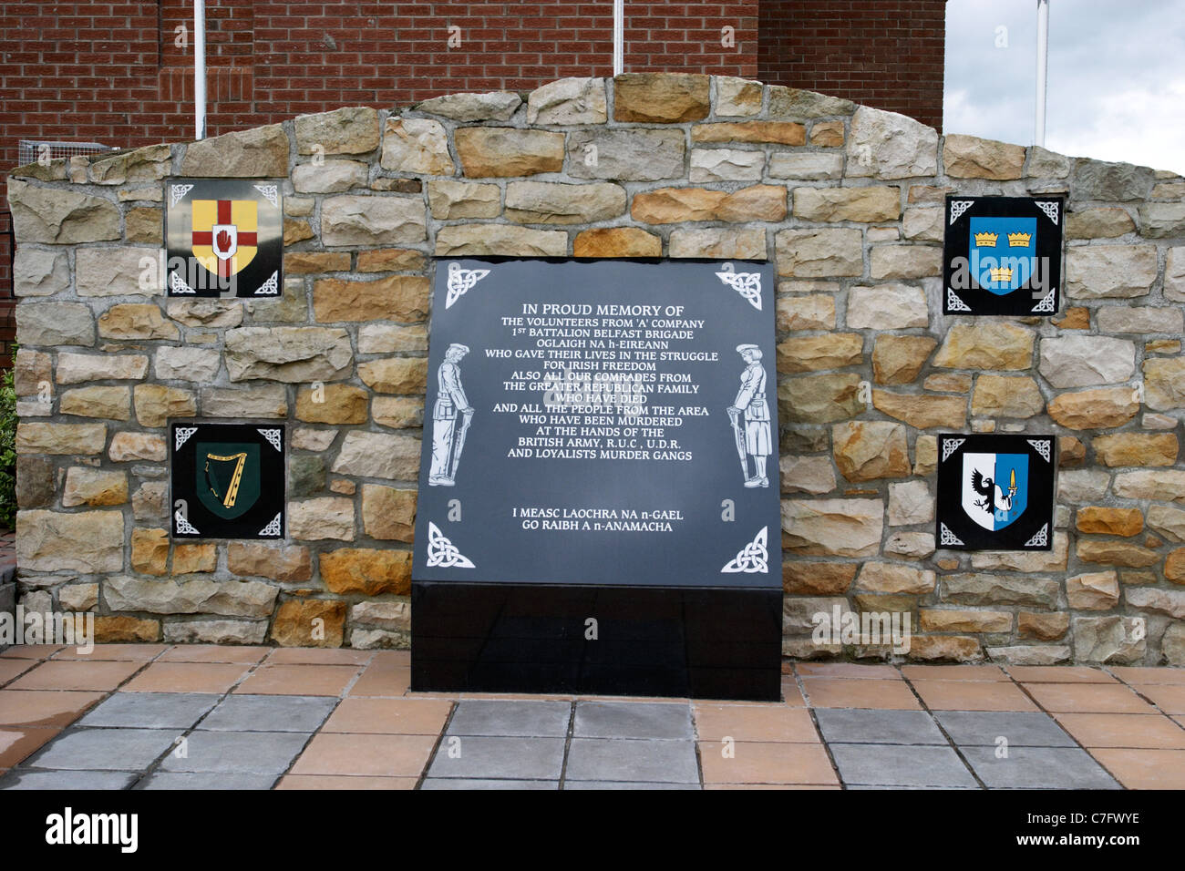 1st battalion belfast brigade ira memorial andersonstown west belfast ...
