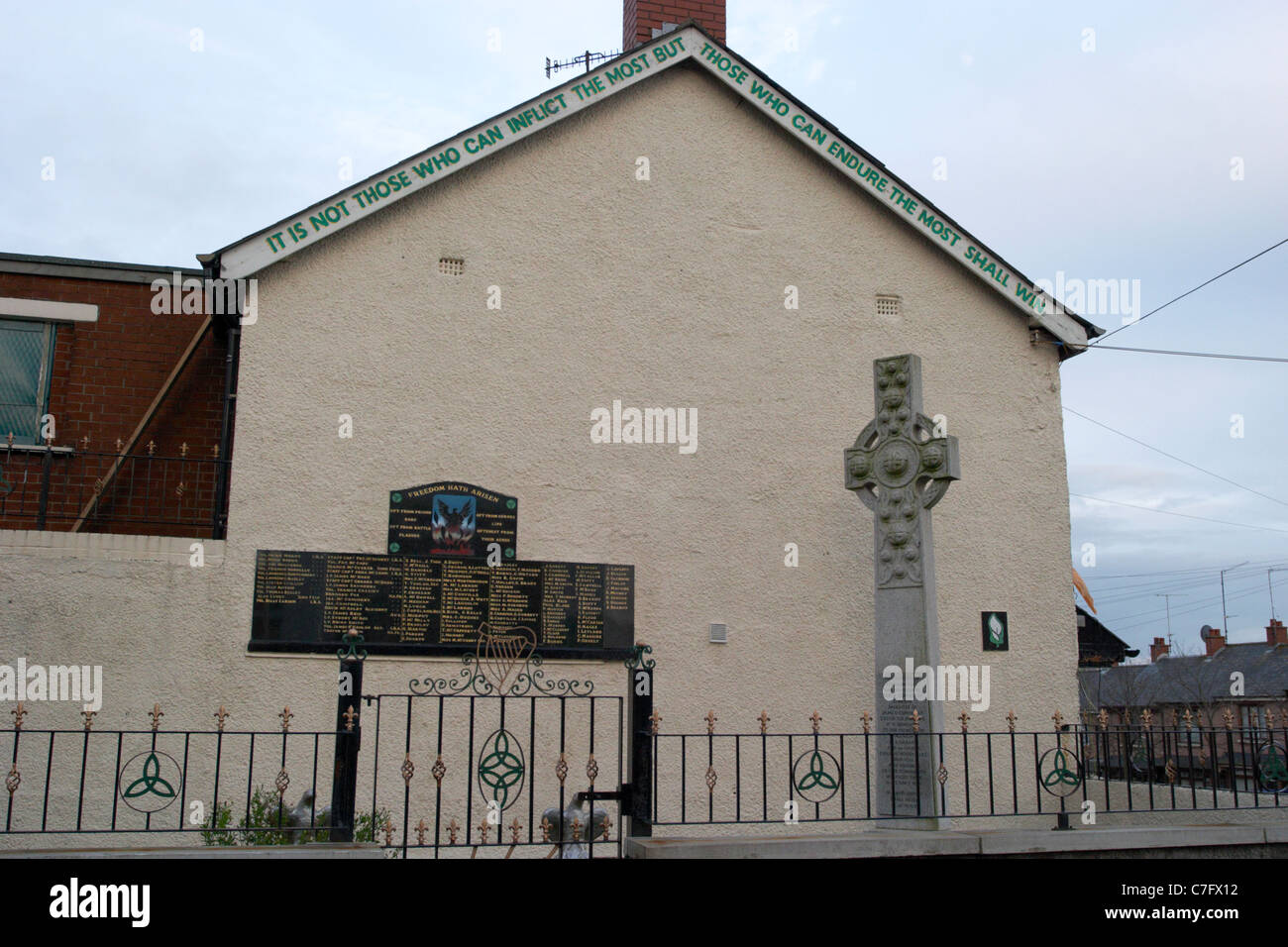 ardoyne republican memorial garden north belfast northern ireland Stock ...