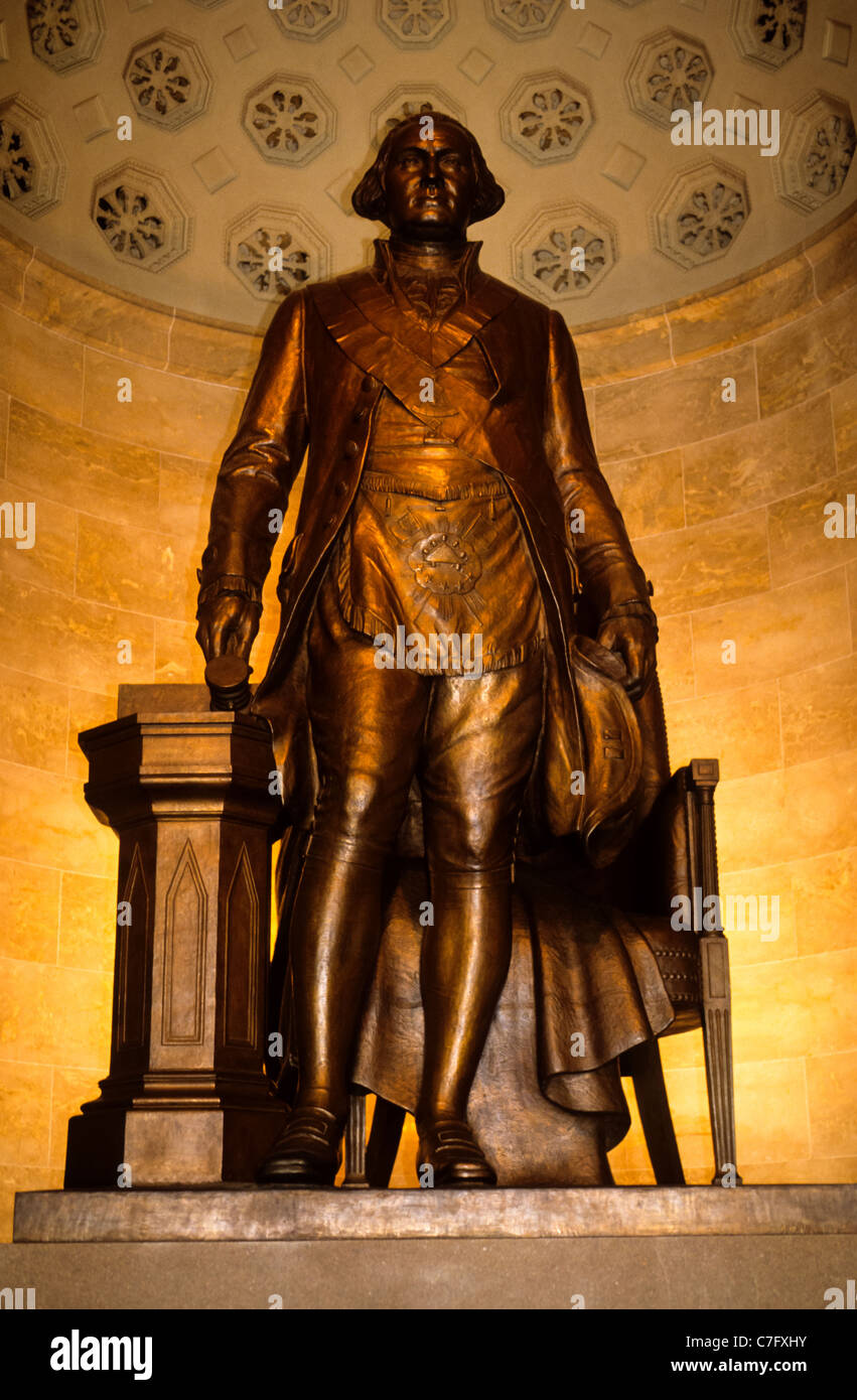 George Washington Sstatue in his Memorial near Washington DC, USA Stock ...