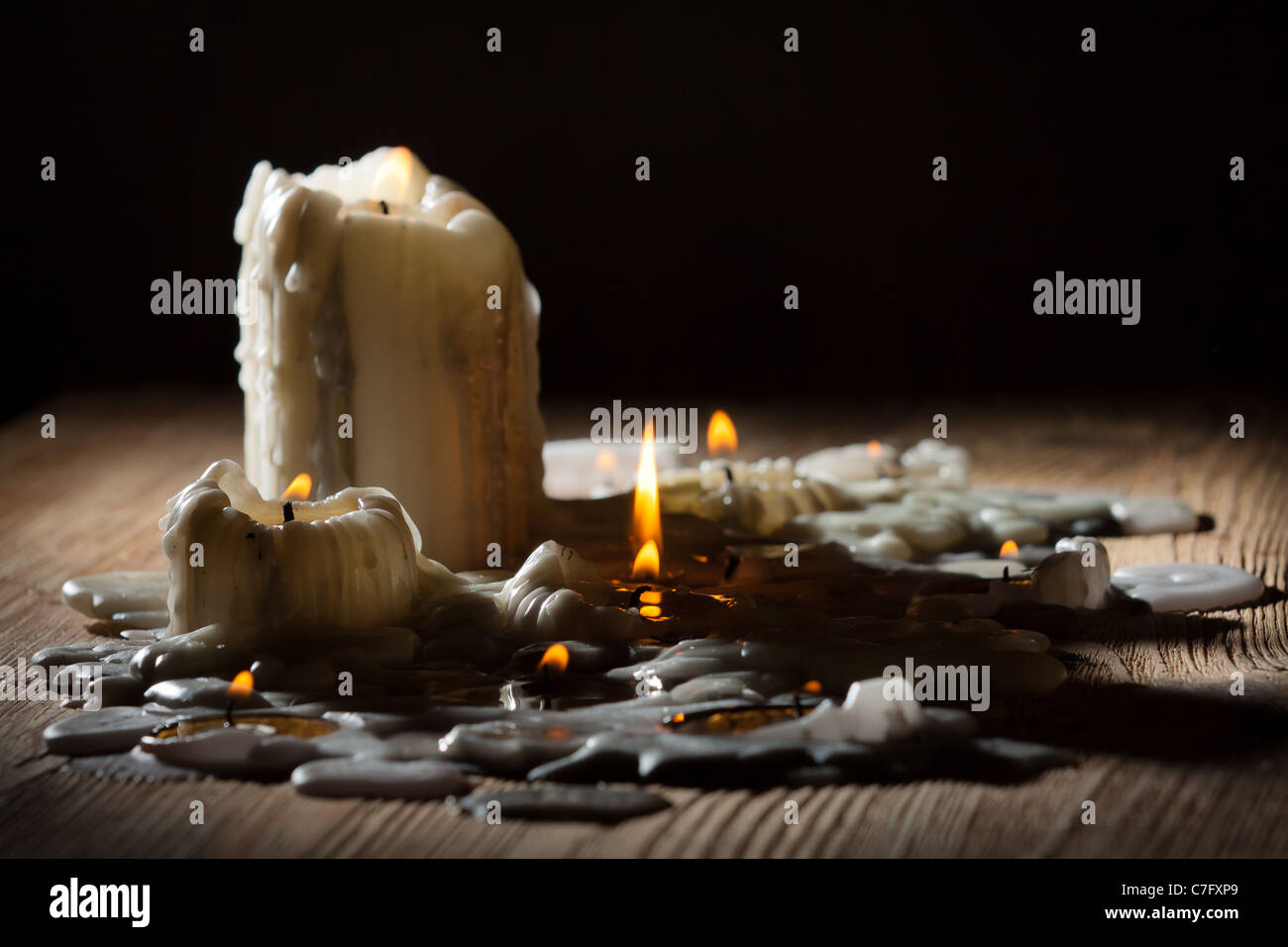Burnt out candles spooky hi-res stock photography and images - Alamy
