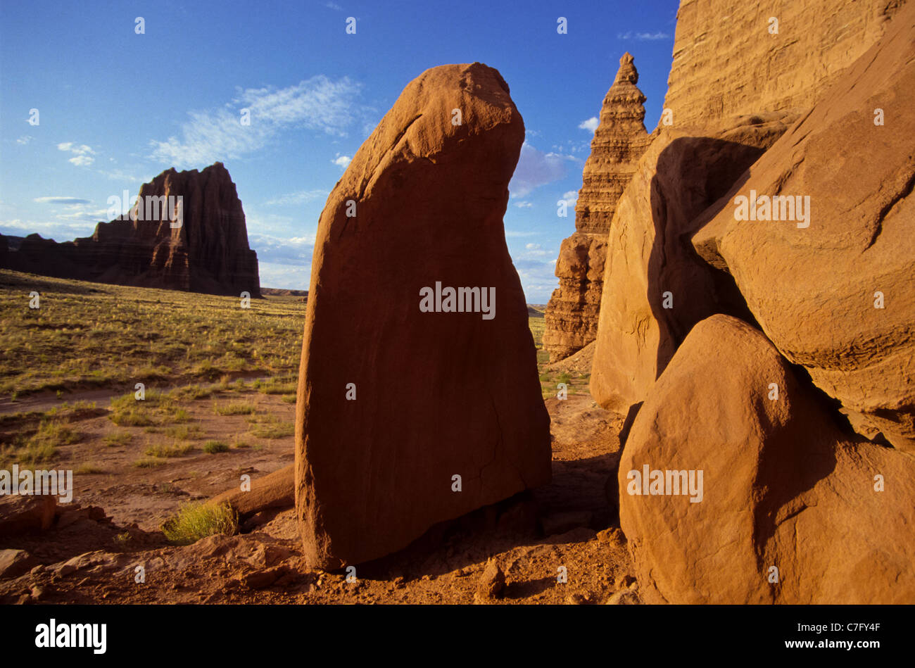 The Temple Rock in Utah, USA Stock Photo - Alamy